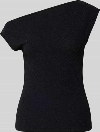 Selected Blusentop aus Silber mit One Shoulder
