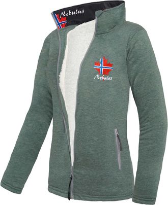Nebulus Fleecejacke Gap - Stehkragen, Jacke (Modell: P2315 - Damen, grün; Größe: L) FBA