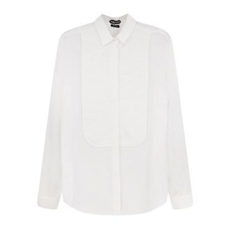 Tom Ford Pleated Plastron Shirt - - Blouses & Shirts - Damen - Wei&szlig; - S