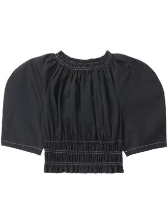 Bapy by A Bathing Ape haut crop ample - Noir