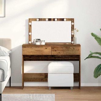 vidaXL Schminktisch Altholz 100 x 40 x 120 cm Holzwerkstoff Vidaxl