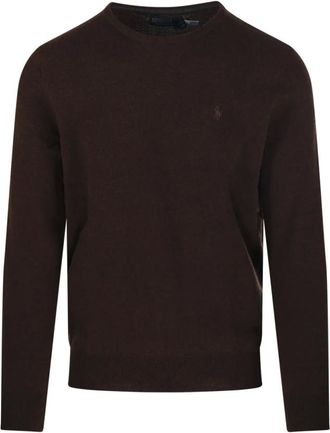 Ralph Lauren Homme, Pulls, Brun, Taille: L Pull Ras du Cou