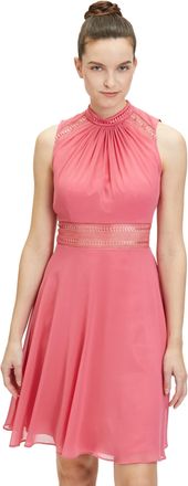 Vera Mont Damen Cocktailkleid mit Spitzeneinsatz 38, Hot Rosè