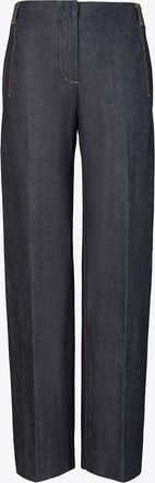 Tory Burch Damen Jeans aus Denim mit Webkante in Blau