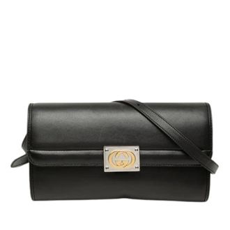 Gucci Pre-owned Cuir sacs-gucci - Femme - Pre-owned - Noir - Taille: ONE Size