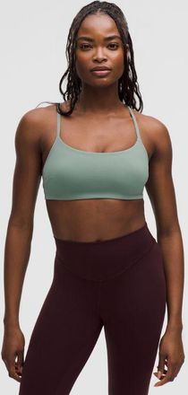 lululemon Wunder Train Racer-BH mit Tr&auml;gern Leichter Halt C/D-Cups f&uuml;r Frauen - Gr&ouml;&szlig;e 12 in Crater Blue