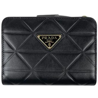 Prada Portefeuille Pre-owned (bi-pli) - Femme - Pre-owned - Noir - Taille: ONE Size