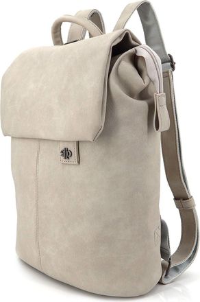 EkaVale Elegant Rucksack für Damen & Mädchen - City Daypack aus Optik Leder - klein Schulrucksack Backpack (Stone)