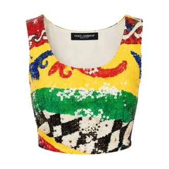 Dolce & Gabbana Hauts sans manches - Femme - Tops - Multicolore - Taille: 38 FR
