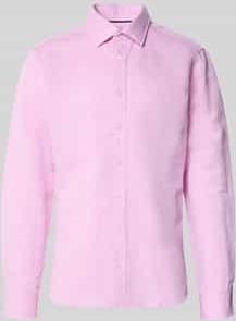 Jake*s Regular Fit Freizeithemd aus Leinen-Mix