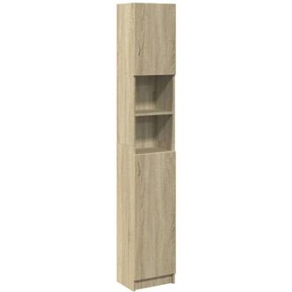vidaXL Vidaxl - Armoire de salle de bain Chêne sonoma 32x25,5x190 cm Aggloméré