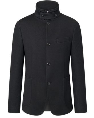 Joop Hybrid-Sakko in Strick-Qualität mit Stehkragen in