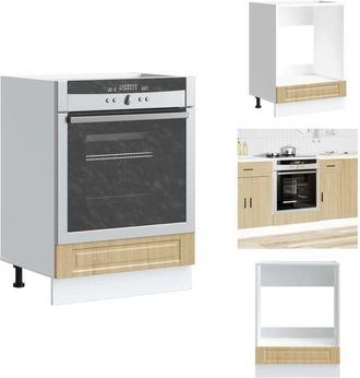 vidaXL Vidaxl - Armoire à four Porto chêne sonoma bois dingénierie - Armoire De Four - Armoires De Four - Unité De Four - Unité De Four De Cuisine