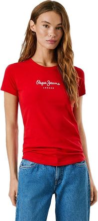 Pepe Jeans London Womens New Virginia SS N T-Shirt, Rot (Royal Red), S, Rot (Königsrot), S