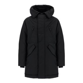 Dsquared2 Homme, Manteaux, Noir, Taille: XL Techno Down Parka avec Capuche