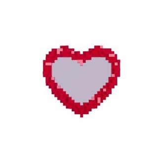 Seletti Miroir mural Pixel - Rouge - MDF - Designer Roberto Bruno