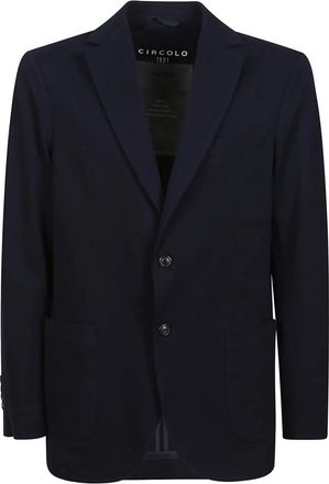 Circolo 1901 Homme, Costumes, Bleu, Taille: L Veste Basique Premium