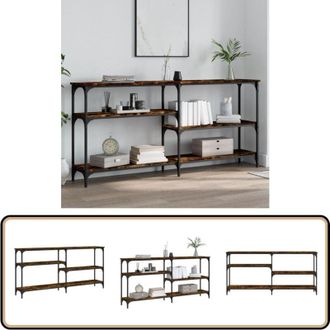 vidaXL Konsolentisch R&auml;uchereiche 160x29x75 cm Holzwerkstoff - Konsolentisch - Flurtisch - Wohnzimmerstil - Sideboard - Regal