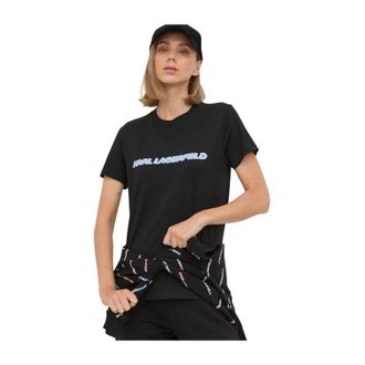 Karl Lagerfeld T-Shirts - - Tops - Damen - Schwarzk - XS