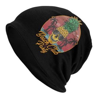 Generic Homme Femme Bonnets De Ski F&ecirc;te Au Club De Plage Cr&acirc;ne Ananas Bonnet &Agrave; Revers Mode Bonnet dhiver Classique Hiver Chapeaux pour Quotidien Cyclisme Hive
