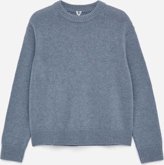 Arket Pullover Aus Schwerem Wollstrick -Blau