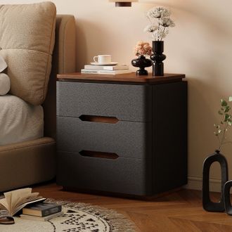 Generic Nachttische for Schlafzimmer, Nachttisch Mit Schubladen Und Verstecktem Griff, Komplette Bodenschrankbeine for Arbeitszimmer, Wohnzimmer