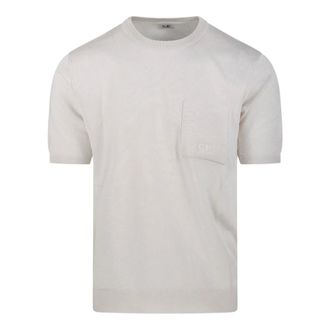 C.P. Company C.p. Company, Homme, Tops, Blanc, Taille: L Crew Neck Knit