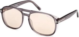 Tom Ford Homme, Accessoires, Gris, Taille: 58 MM Rosco Ft1022 20E Lunettes de soleil