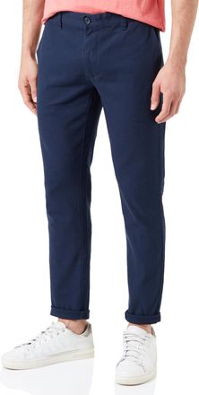 Only & Sons Herren ONSMARK Slim Tapered Dobby 0140 Pant Chinohose, Navy Blazer, 33W x 32L