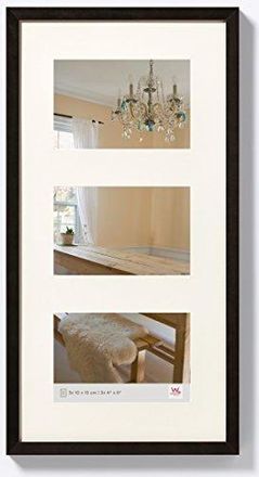 Walther Design Bilderrahmen schwarz 3X 10x15 cm Galerierahmen Peppers Holzrahmen BP315B