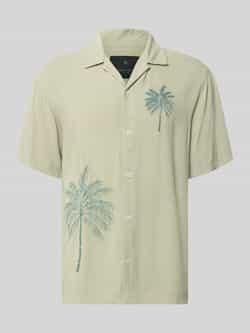Premium by Jack & Jones Relaxed Fit Freizeithemd aus Viskose mit Stitchings