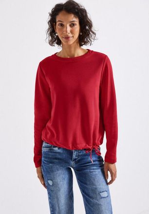 Street One Sweatshirt mit Tunnelzug am Saum