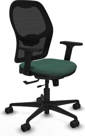 Piqueras y Crespo Stuhl mit R&uuml;ckenlehne aus Netzstoff mit 2D-Armen, h&ouml;henverstellbare Lendenwirbelst&uuml;tze, ausgestattet mit Syncro/Traslack und eingespritztem Schaum. Mi