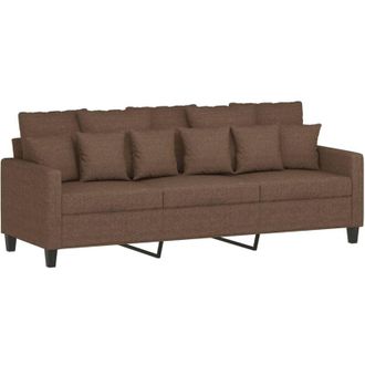 vidaXL 3-Sitzer-Sofa Braun 180 cm Stoff vidaXL