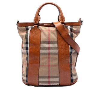 Burberry Sac bandouli&egrave;re en toile Pre-owned - Femme - Pre-owned - Beige - Taille: ONE Size