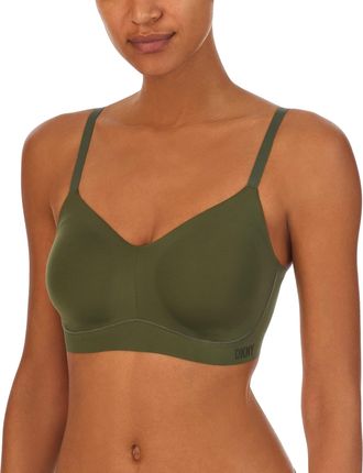 DKNY Damen Smooth Essentials Bralette BH, Undurchsichtige, Dark Olive, Medium