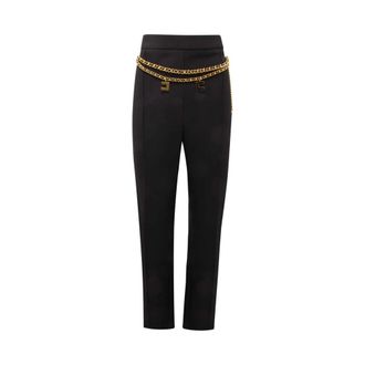 Elisabetta Franchi Femme, Pantalons, Noir, Taille: 44 FR Pat3546E2 Pantalons