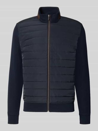 Bugatti Sweatjacke mit Stehkragen und Rei&szlig;verschluss