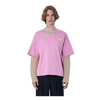 Marni Homme, Tops, Rose, Taille: XL T-shirt superpos&eacute;