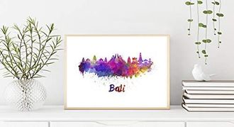 Desconocido B and B Trinkflasche mit Deckel, Rotweiß, Komposient, Einheitsgröße