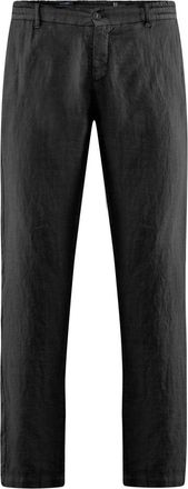 Bomboogie Homme, Pantalons, Noir, Taille: W38 Pantalon de jogging en lin