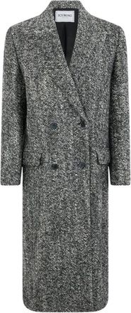 Iceberg Mantel aus Wolle mit Grosgrain-Besatz und Logo-Detail - - Coats - Damen - Grau - S