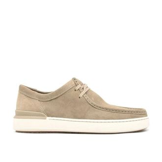 Clarks Homme, Chaussures, Beige, Taille: 46 EU Baskets beige à lacets pour homme