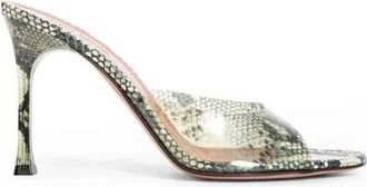 Amina Muaddi Femme, Chaussures, Multicolore, Taille: 36 EU PVC Stiletto Heel Sandales