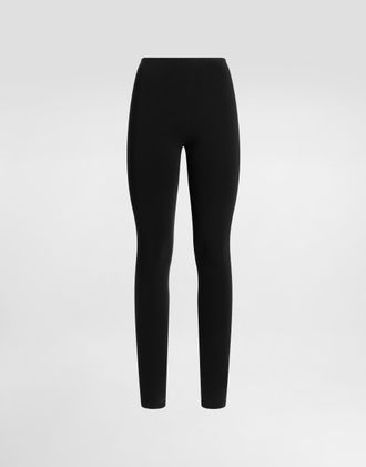 Dolce & Gabbana Jersey Leggings - Frau Hosen Und Shorts Schwarz Viskose 44