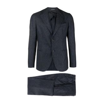 Emporio Armani Homme, Costumes, Bleu, Taille: S Costume deux pi&egrave;ces &agrave; simple boutonnage chin&eacute;