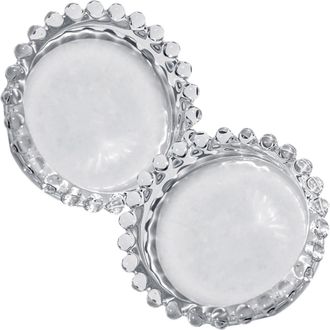 Cabilock Kerzentabletts Aus Glas 2 Stück Runde Säulenkerzenhalter Für Hochzeitsessen Heimdekoration Eleganter Stil