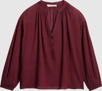Vanessa Bruno Blouse Nipoa Bordeaux