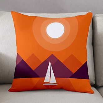 Bonamaison Le Jardin du Lin Zierkissenh&uuml;llen, Mehrfarbig, 45x45