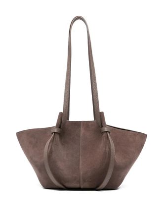 Yuzefi Mochi knot-handle shoulder bag - Braun